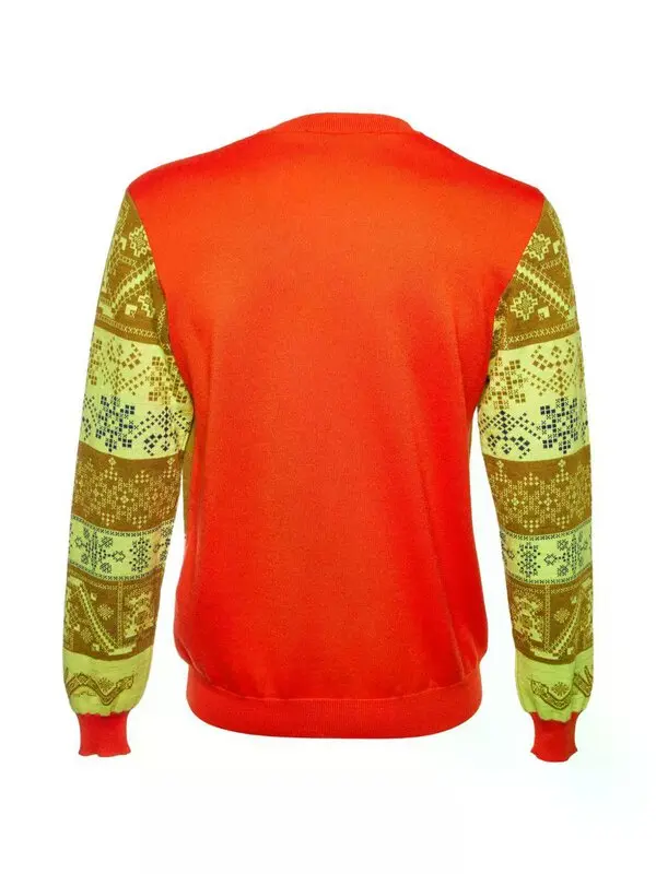 Roberto Cavalli Geometric Jacquard Knit Sweater