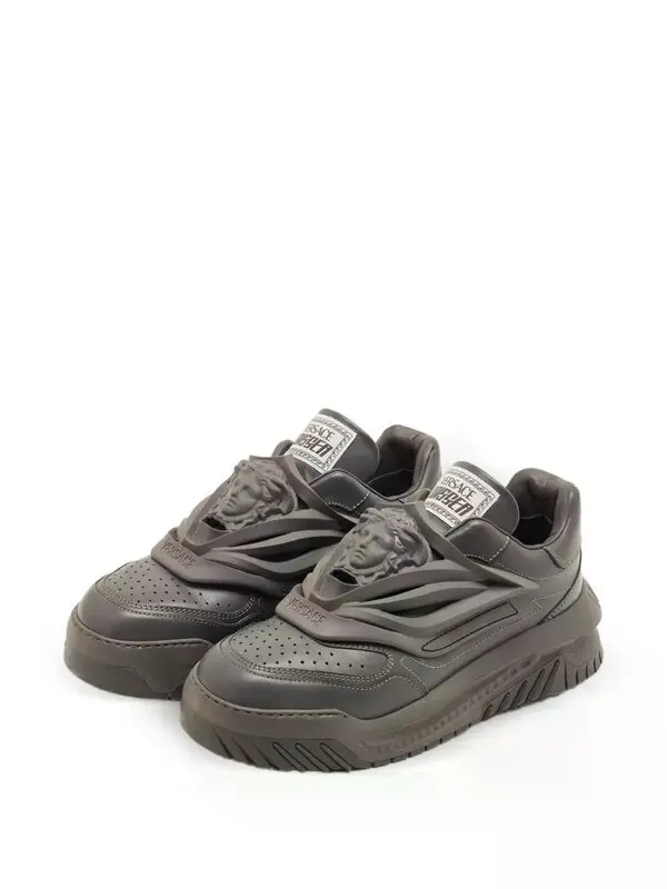 Versace Odissea Medusa-motif Leather Sneakers