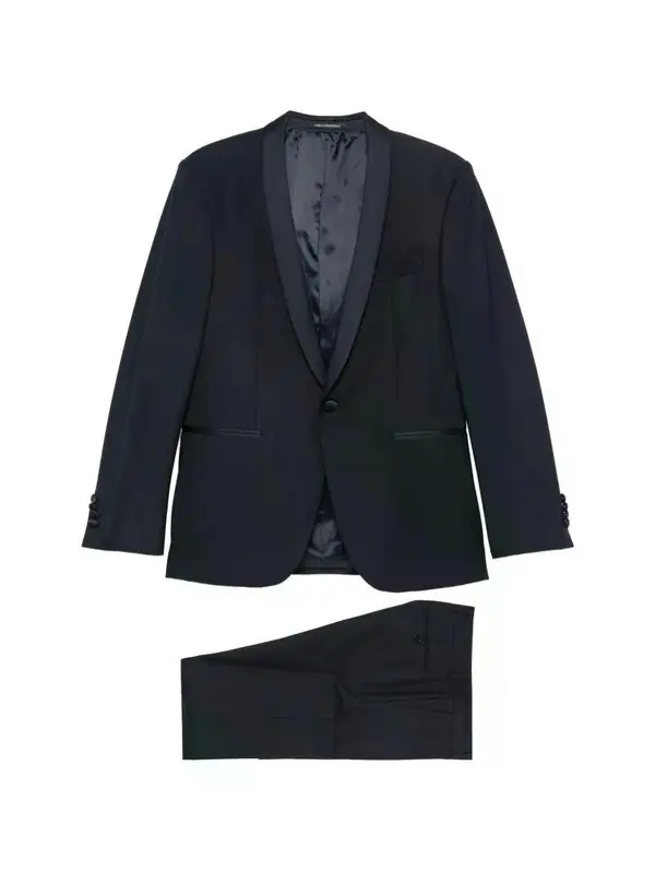 CARLO PIGNATELLI Shawl-lapel Single-breasted Suit - Blue