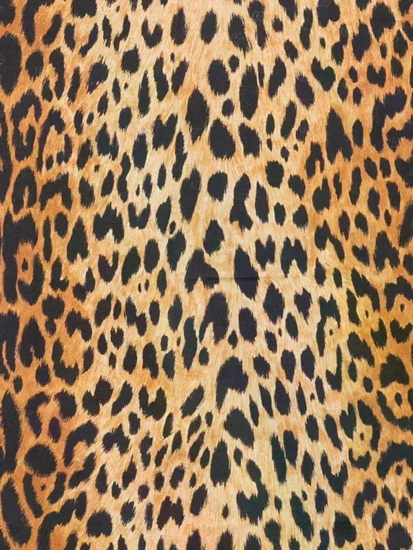 Gucci Leopard-print Logo-border Scarf