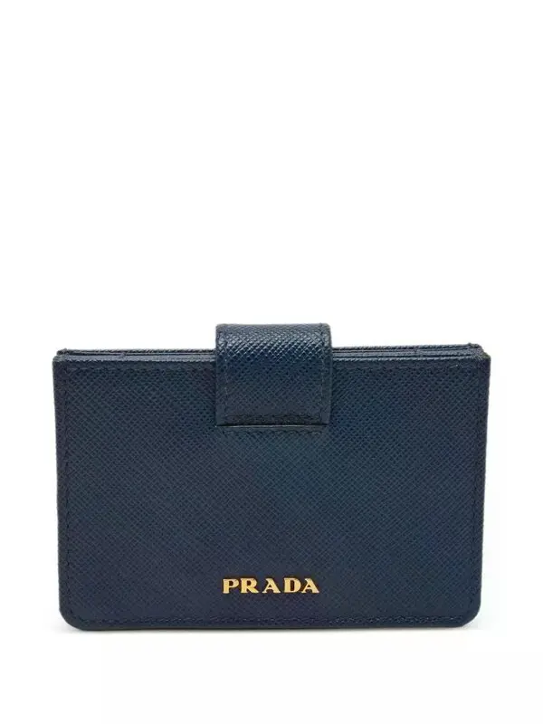 Prada Logo-detail Wallet - Blue