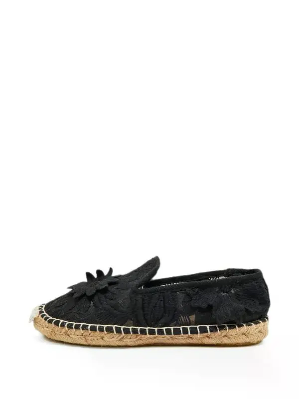 Tory Burch Jackie Lace Espadrilles - Black