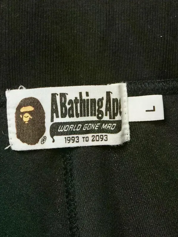 A BATHING APE Velvet 93 Appliqué Track Pants