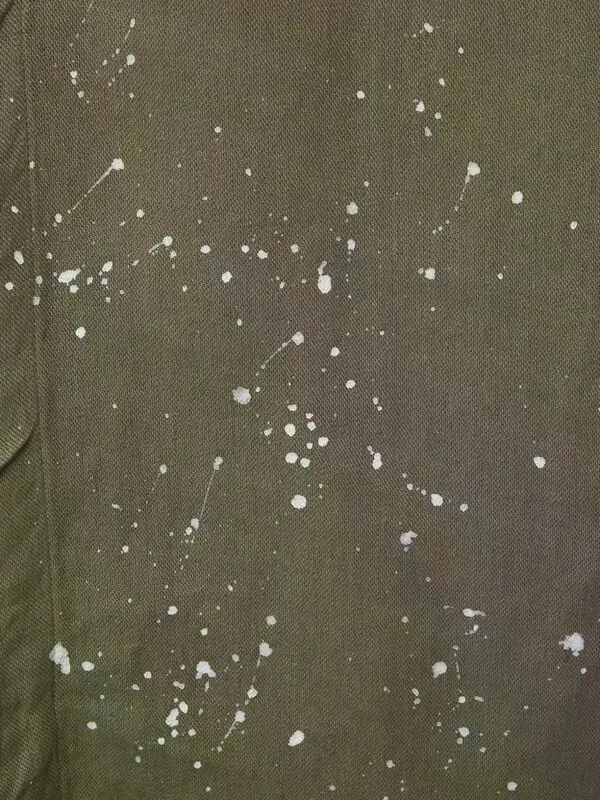 Palm Angels Logo-print Paint-splatter Shirt