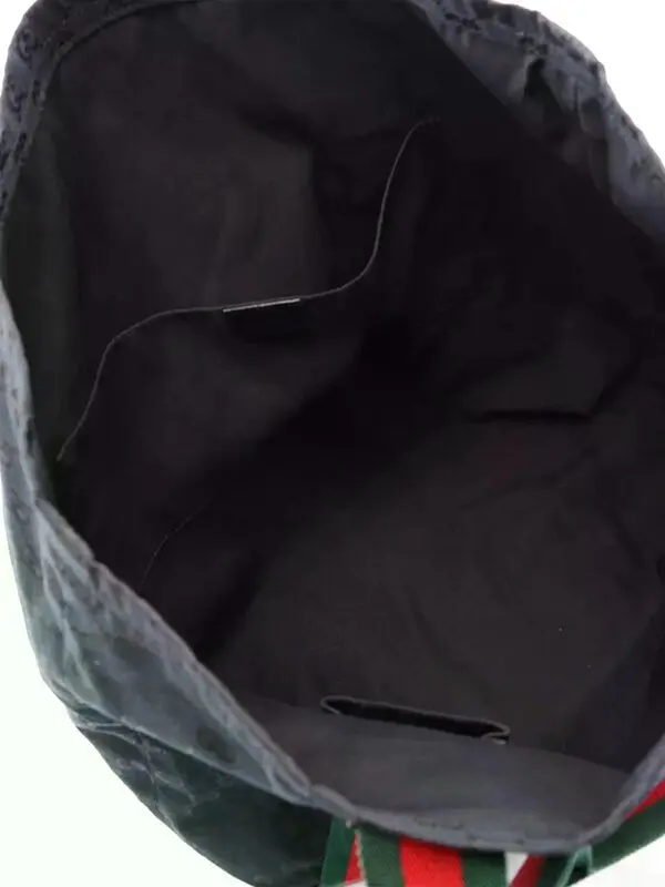 Gucci Gg Canvas Web Tote Bag