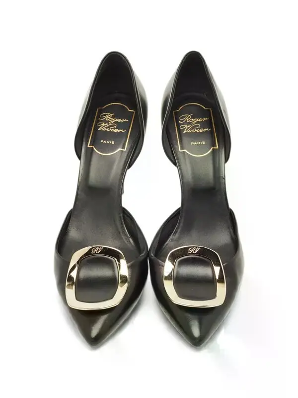 ROGER VIVIER Leather Buckled Stiletto Pumps