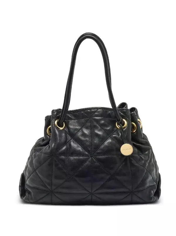 Furla Quilted Leather Tote Bag