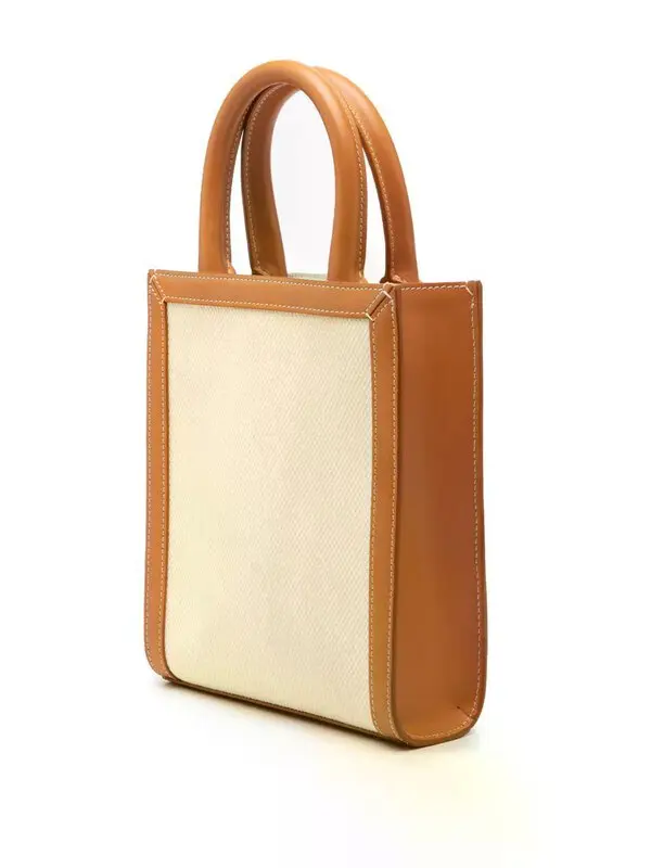 Celine Vertical Cabas Tote Satchel - Brown