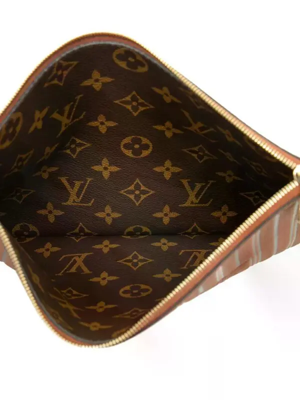 LOUIS VUITTON Calfskin Neverfull Mm Pouch