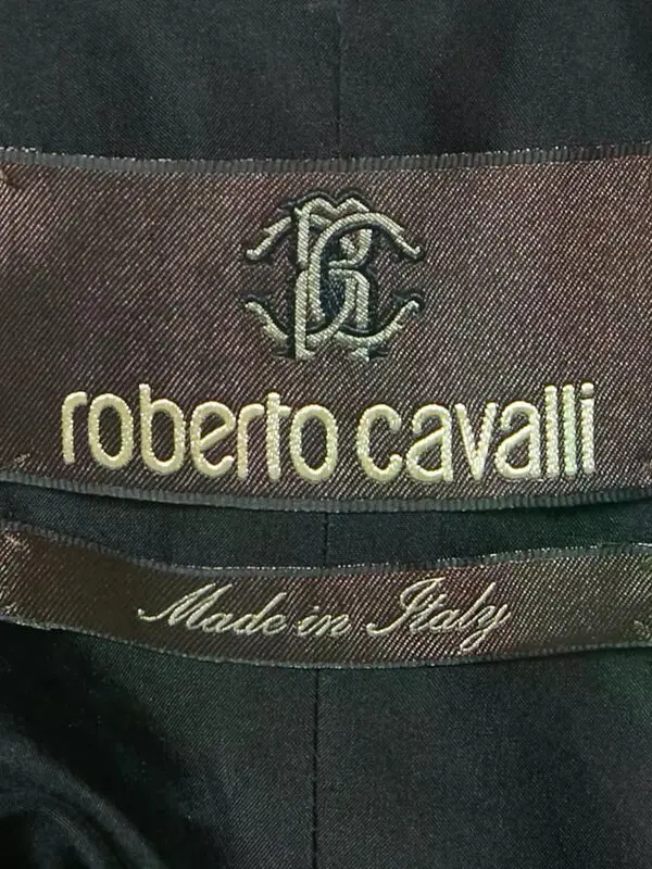 Roberto Cavalli Embellished Leather Biker Jacket