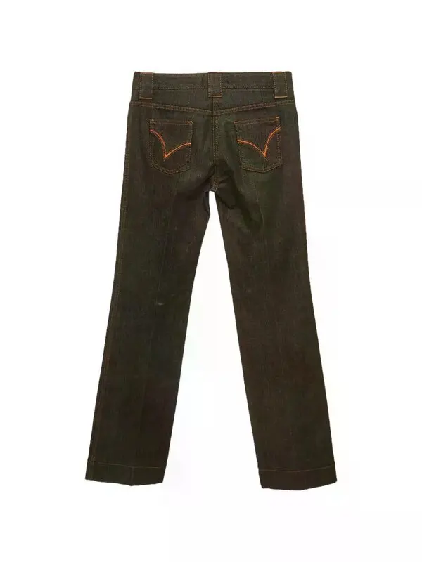 Dolce & Gabbana Slim Fit Jeans With Gold-tone Hardware - Black