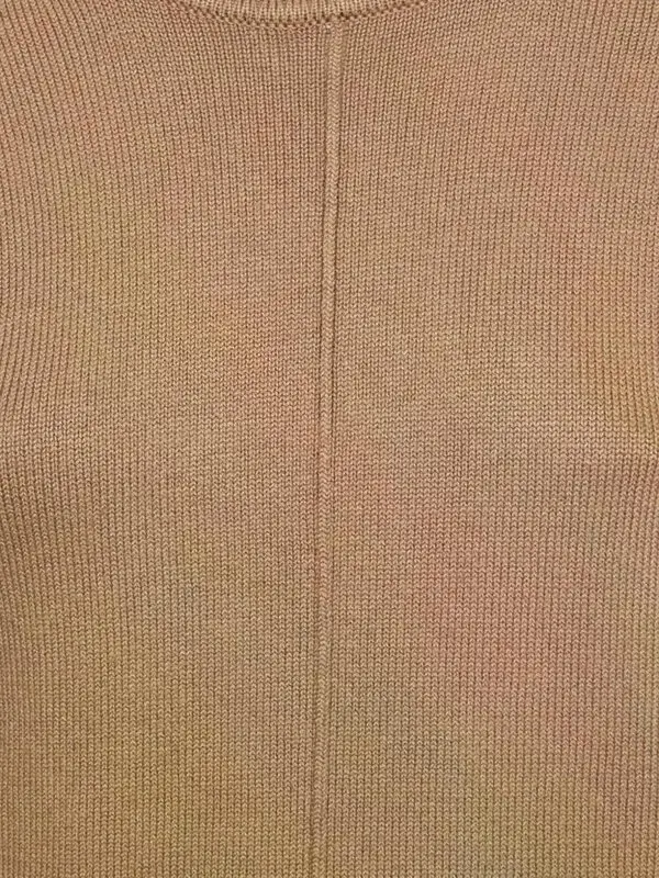 JOSEPH Ribbed Knit Crew Neck Long Sleeve Sweater