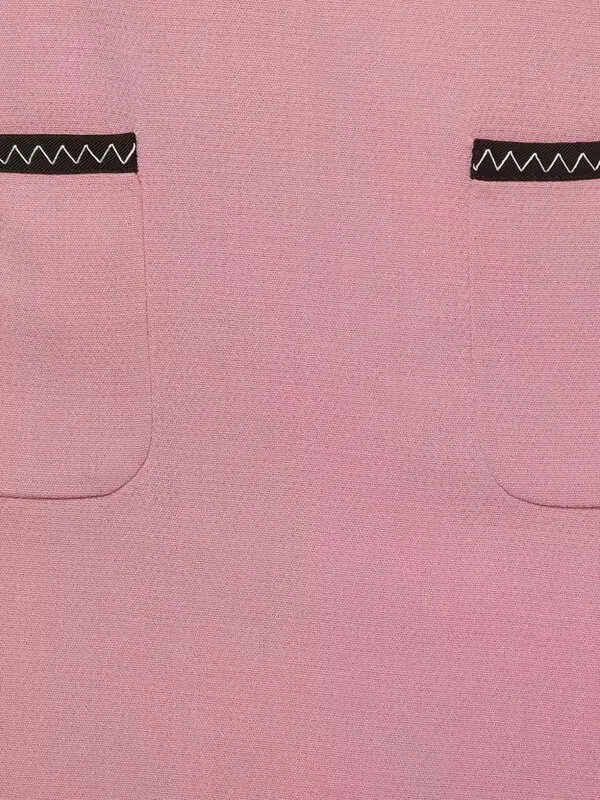 Moschino Contrast-trim Mini Dress - Pink