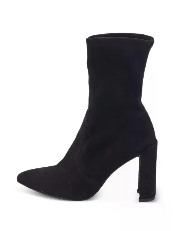 STUART WEITZMAN Suede Ankle Boots - Black