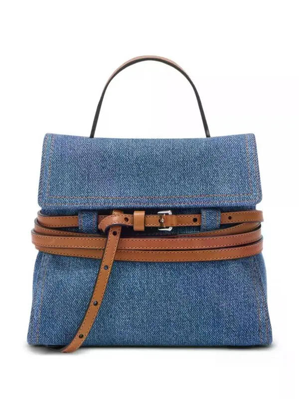 Moschino Tie Me Small Clutch - Blue
