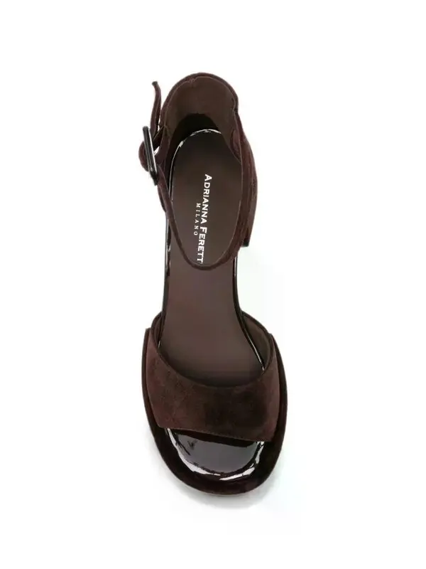 ADRIANNA FERETTI Buckle-fastening Block Heel Sandals