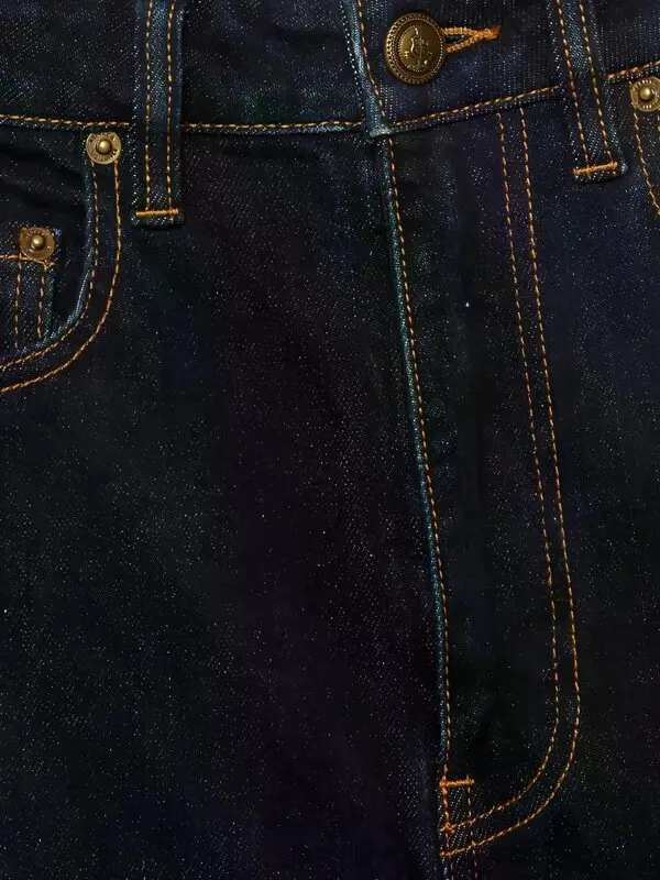 424 Rebecca Vallance Naomie Straight-leg Jeans With Contrast Stitching