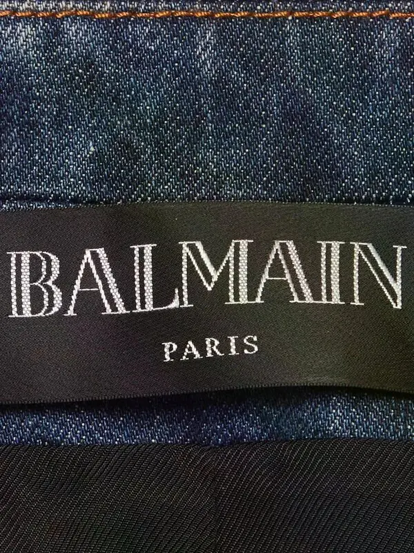 Balmain Double-breasted Denim Jacket