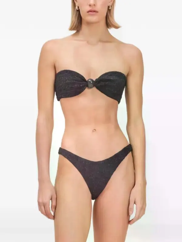 Devon Windsor Noah Bikini Top - Black