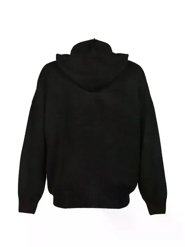 032C Camouflage Intarsia-knit Hoodie