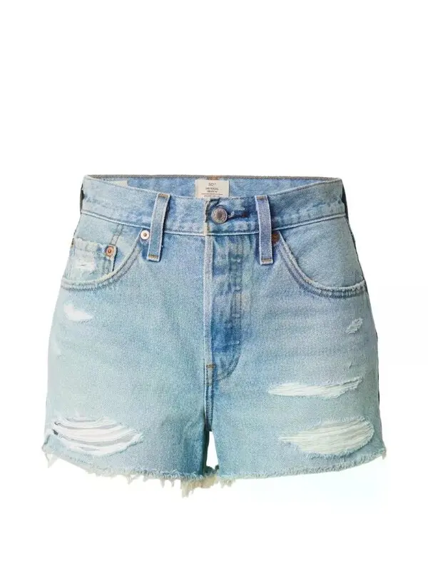 LEVI'S 501 Original Distressed Frayed-hem Shorts