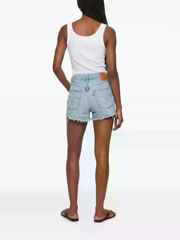LEVI'S 501 Original Distressed Frayed-hem Shorts