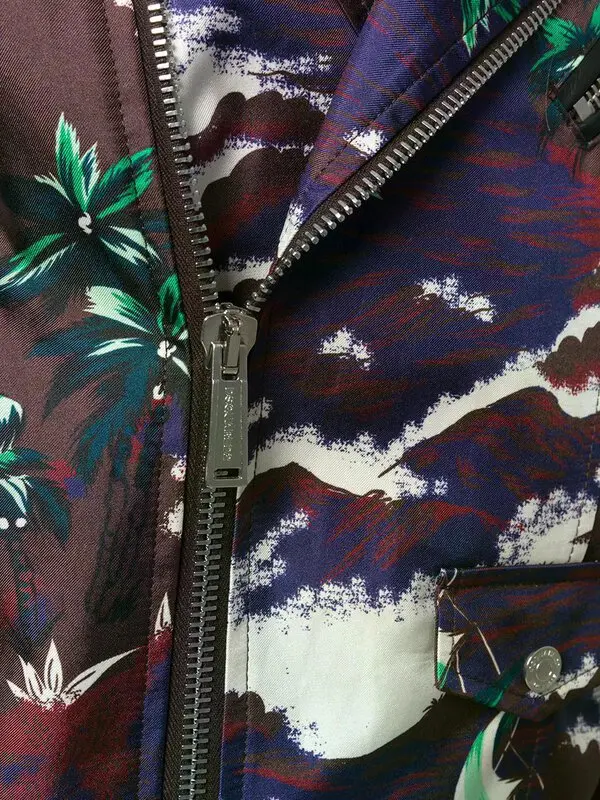 Dsquared2 Tropical Print Biker Jacket