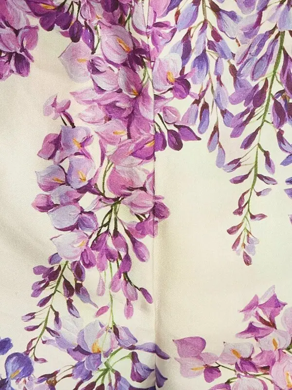 Dolce & Gabbana High-waisted Floral Print Trousers
