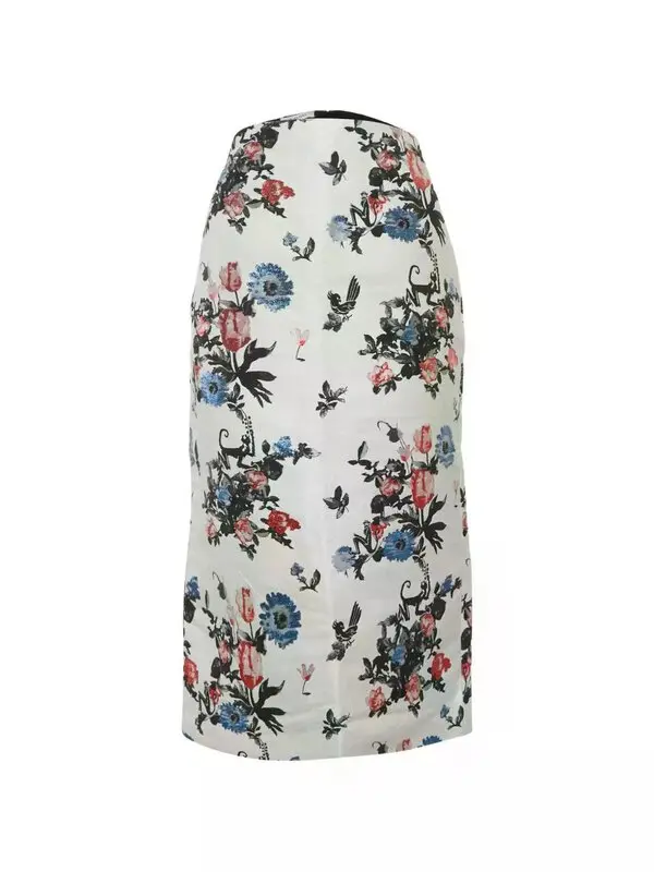 Valentino Garavani Floral Jacquard Pencil Skirt