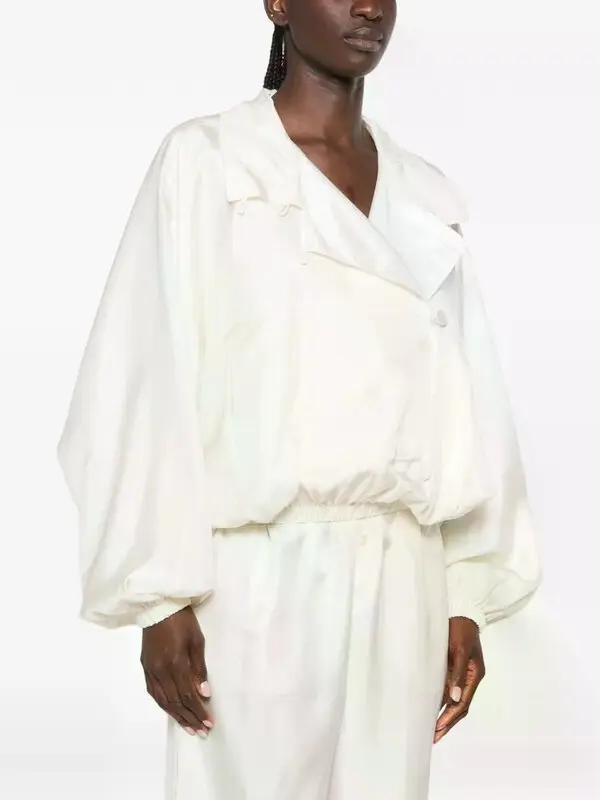 RÓHE Silk Blouson Jacket - Neutrals