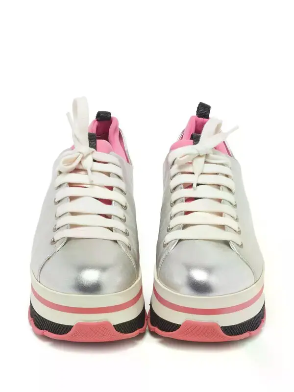 Prada Linea Platform Sneakers - Silver