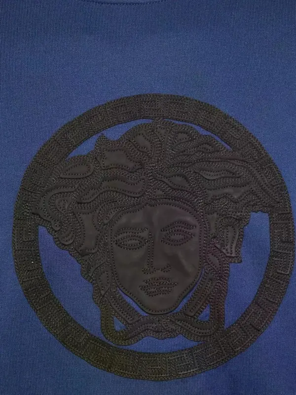 Versace Medusa Leather-trim Sweatshirt