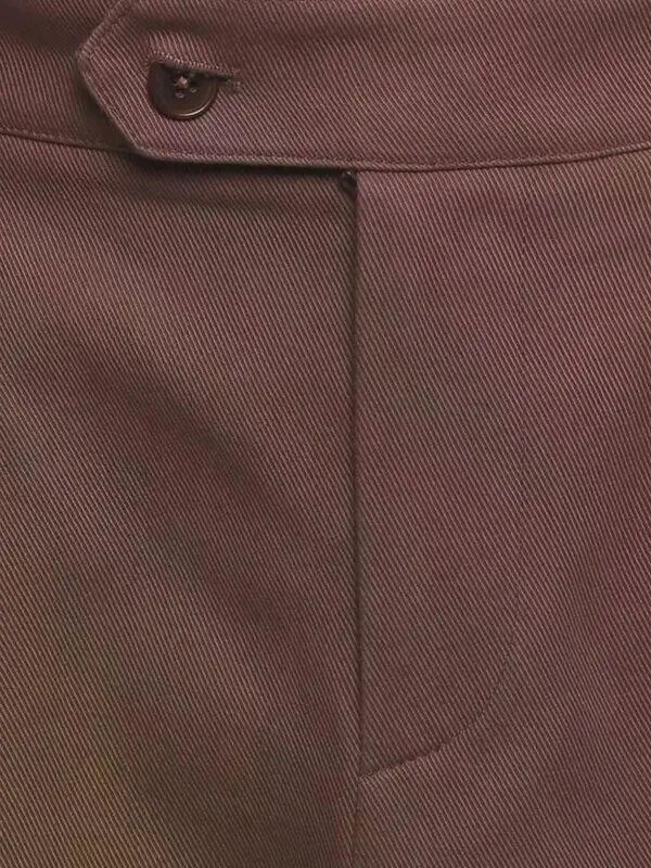 Hermès Pleated Drill Trousers