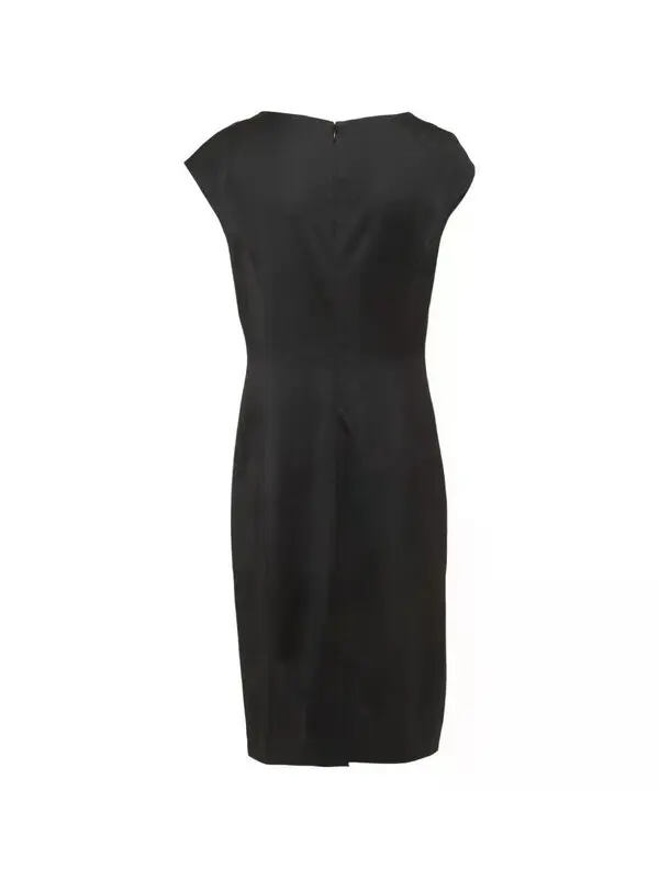 FERRAGAMO Bow Detail Midi Dress - Black