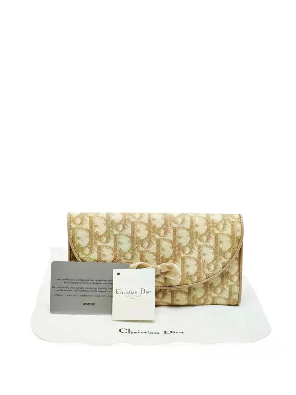 Dior 2005 Trotter Bow-detail Wallet