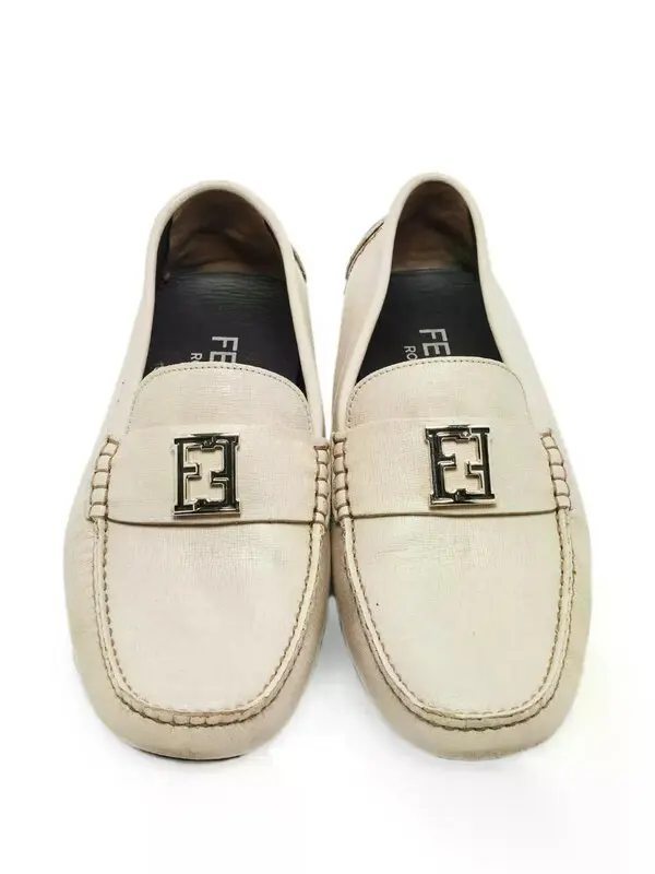 Fendi Logo Plaque Loafers