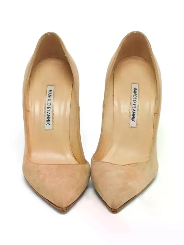 Manolo Blahnik Bb Pointed-toe Pumps - Neutrals