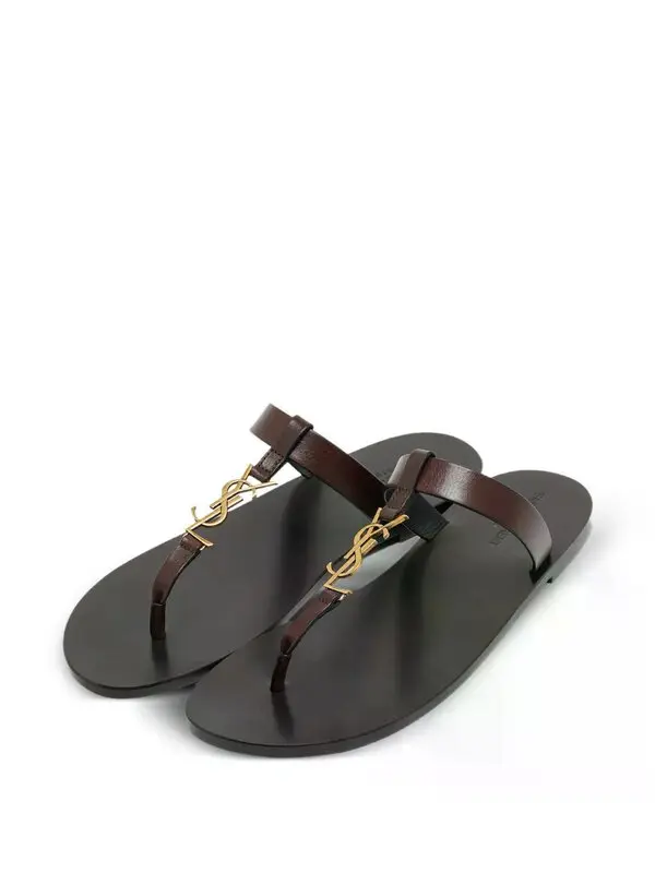 Saint Laurent Cassandre Thong Sandals