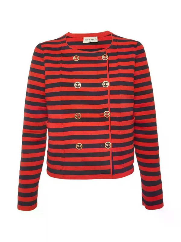 Sonia Rykiel Paris Striped Double-breasted Jacket
