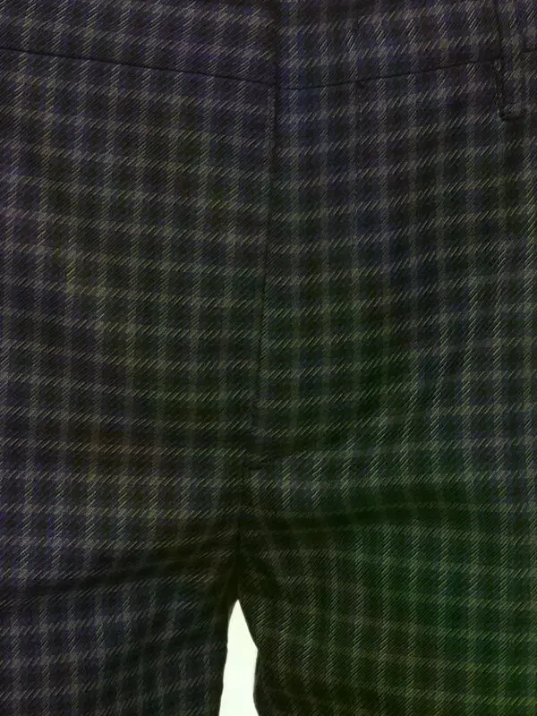 Prada Tailored Plaid Trousers