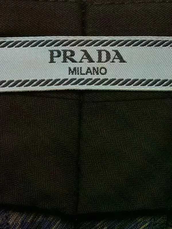 Prada Tailored Plaid Trousers