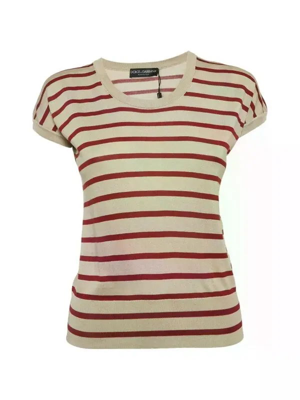 Dolce & Gabbana Striped Knitted T-shirt