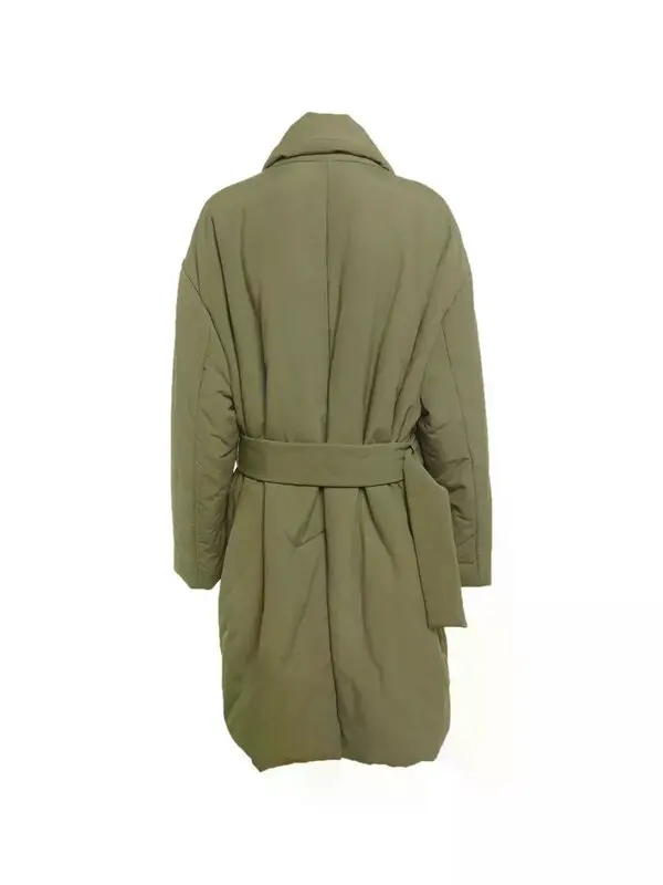 Off-White Double-breasted Belted Trench Coat