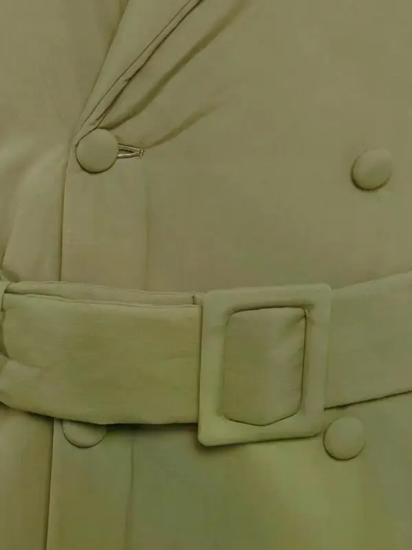 Off-White Double-breasted Belted Trench Coat