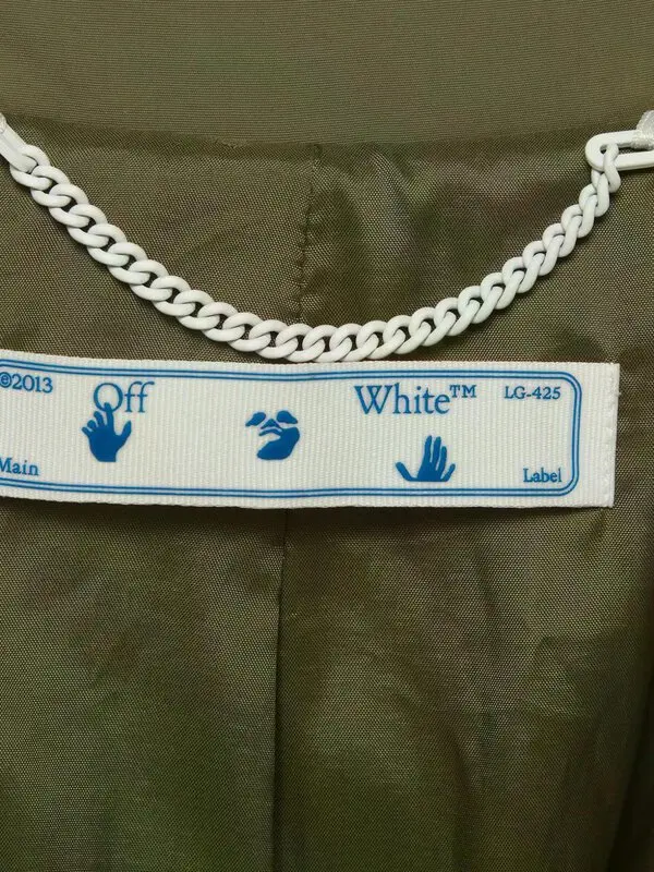 Off-White Double-breasted Belted Trench Coat