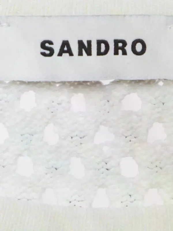 Sandro Sleeveless Maxi Dress With White Glass Embellishments