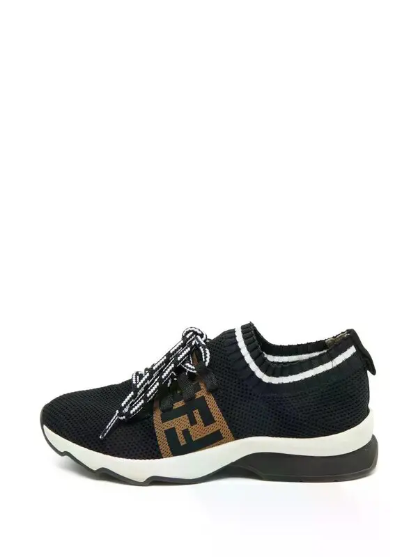 Fendi Rockoko Low-top Sneakers - Black