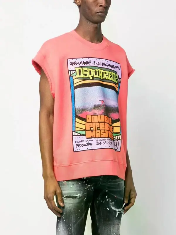 Dsquared2 Sleeveless Logo Sweatshirt