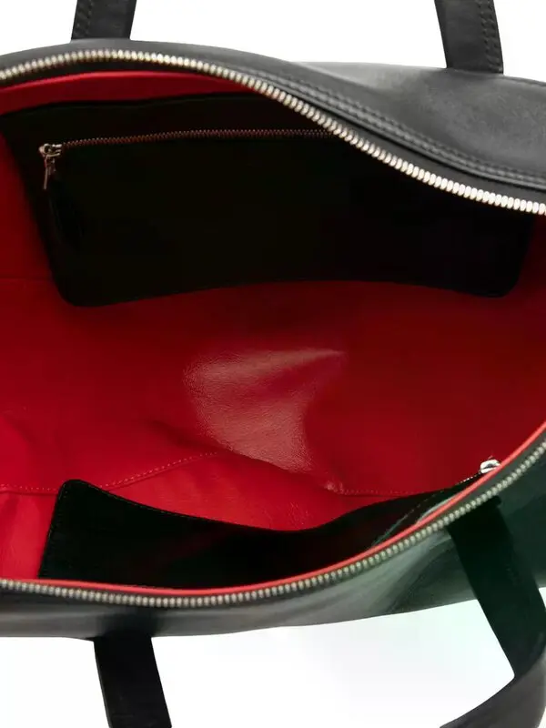 Balenciaga Leather Triangle Duffle Bag Satchel - Black