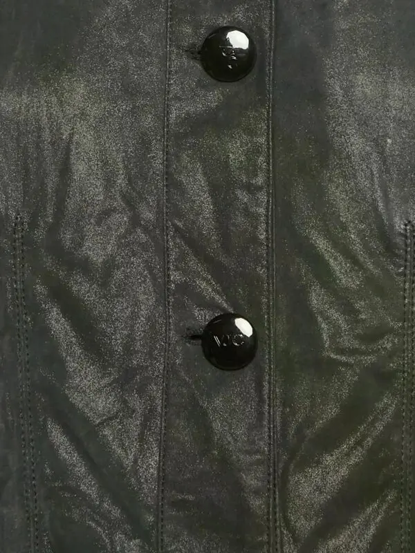 Versace Leather Trench Coat